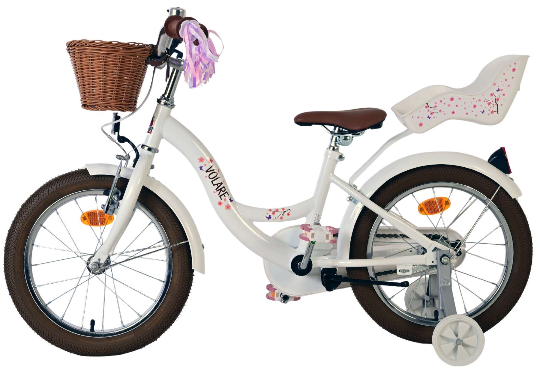 Volare Blossom Kinderfiets - Meisjes - 16 inch - Wit